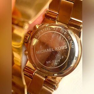 Michael Kors | Accessories | Michae Kors 534 Rose Gold Tone Watches For ...